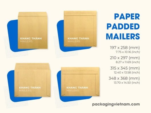 A Guide to paper padded mailer sizes in 2024 | Vietnam Packaging